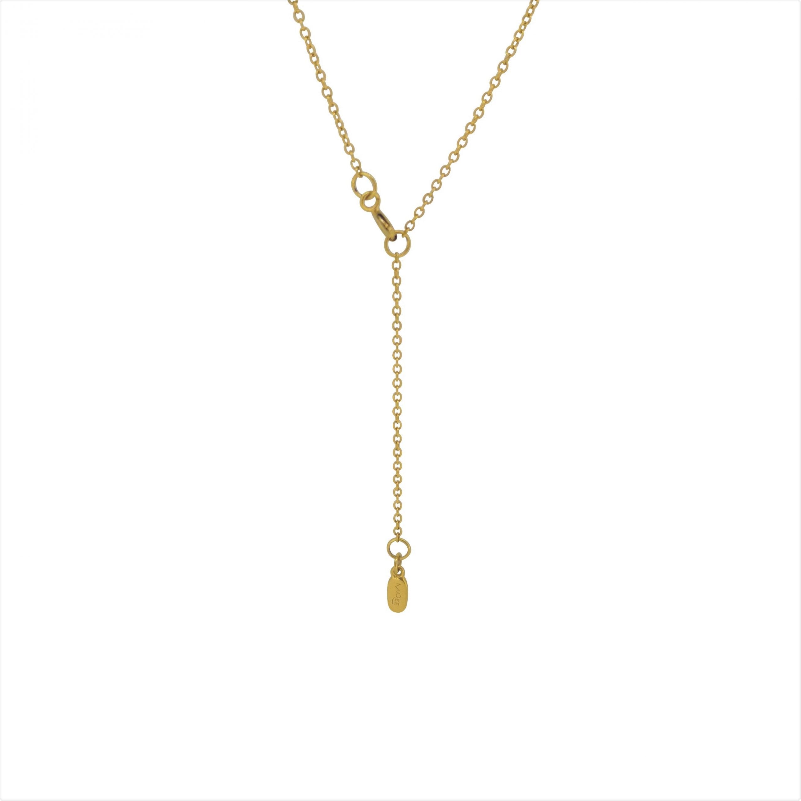 Lotus Flower Yellow Gold Necklace – Maree London Jewellery